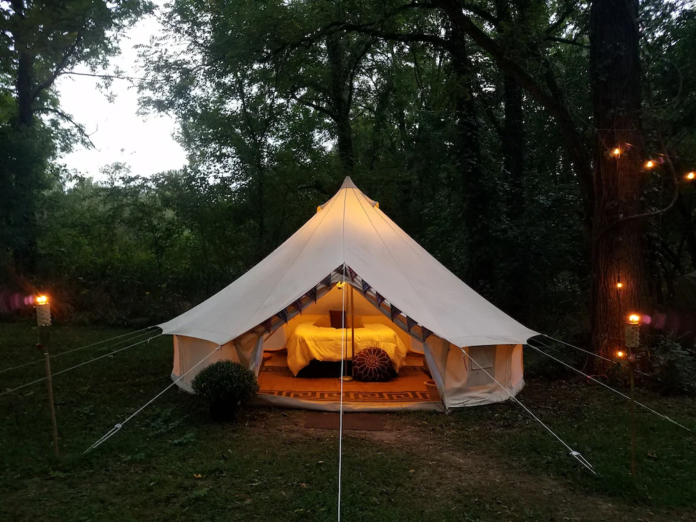 Kings River Bell Tent Glamping - Eureka Springs